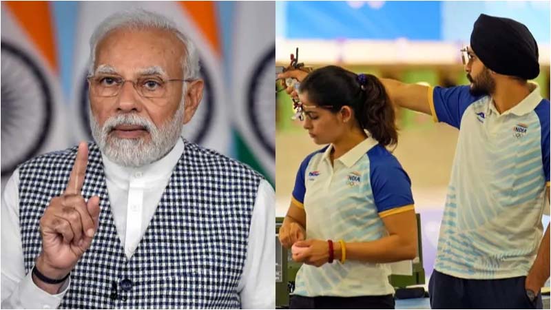 રાષ્ટ્રપતિ-PM મોદીએ મનુ-સરબજોતને અભિનંદન આપ્યા | chitralekha