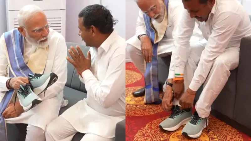 PM મોદીએ રામપાલ કશ્યપને ‘ઠપકો’ આપ્યો અને જૂતા પહેરાવ્યા | chitralekha